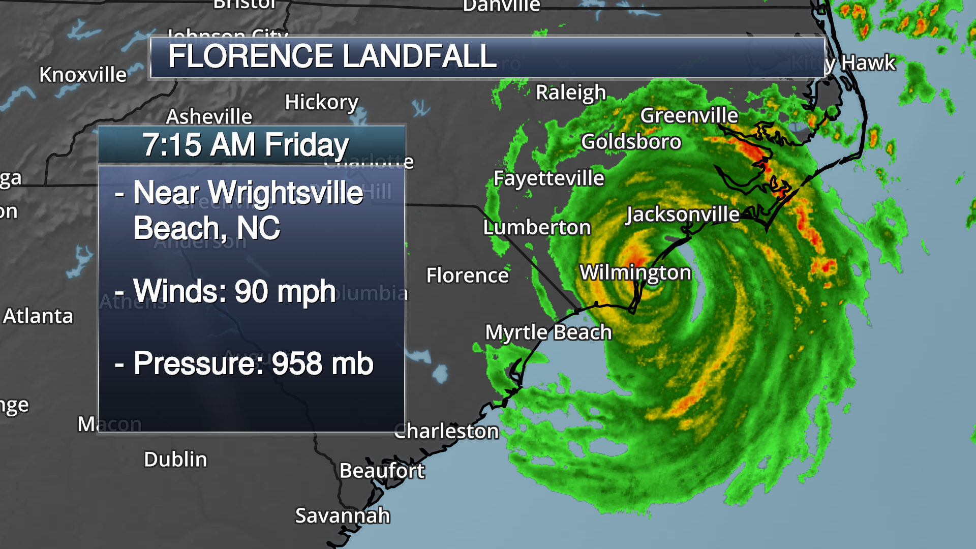Florence Has Made Landfall - Major Flood And Storm Surge Threat ...