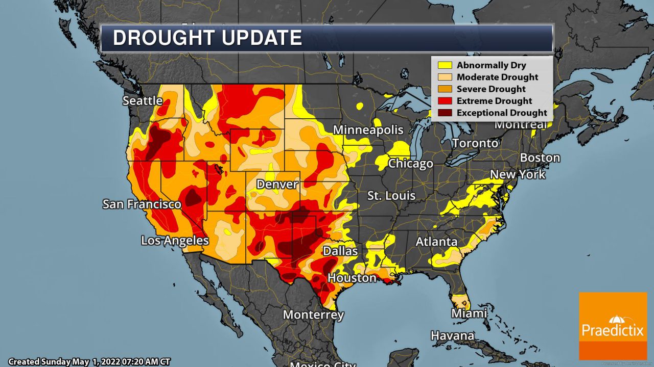 Drought In The United States. Latest Update. - Praedictix