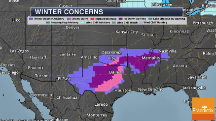 Ice Storm Paralyzes the South - Praedictix